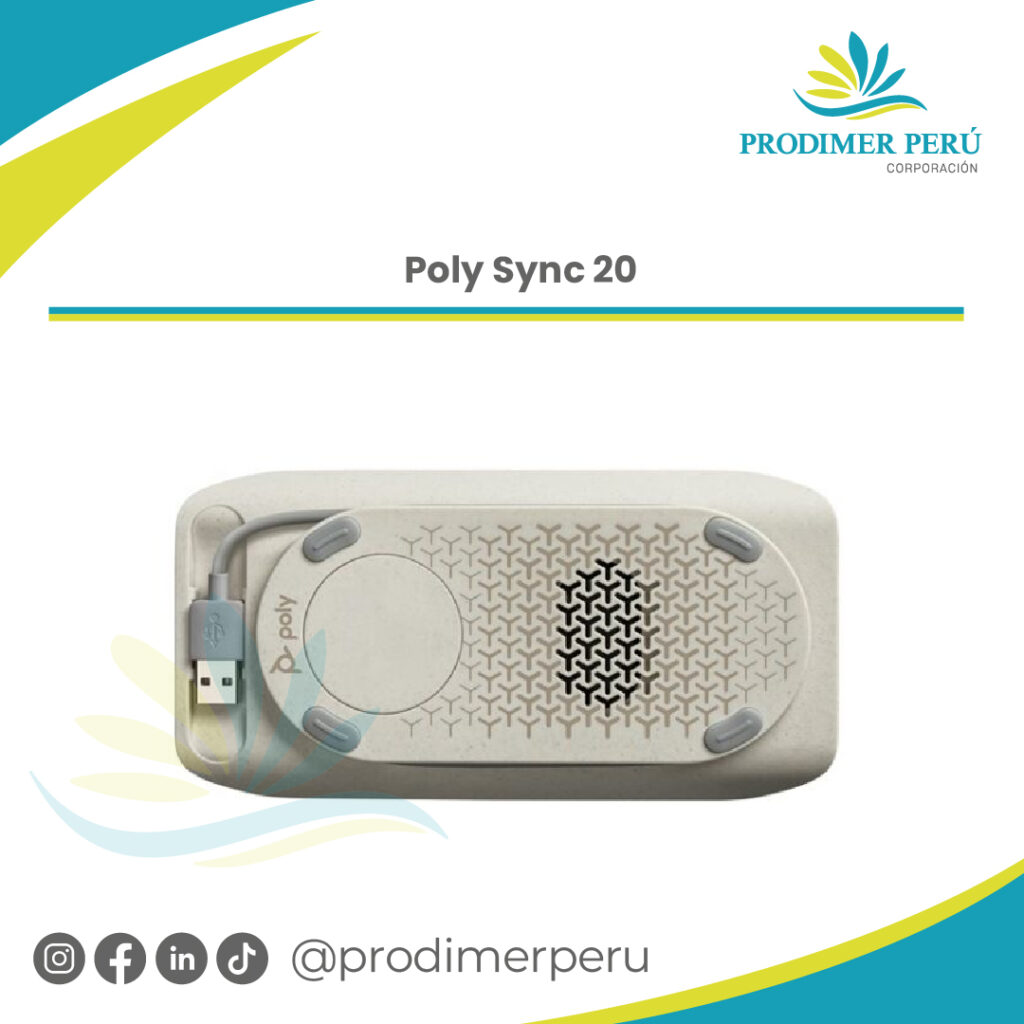 Altavoz manos libres Bluetooth Poly Sync 20 – PRODIMER PERÚ
