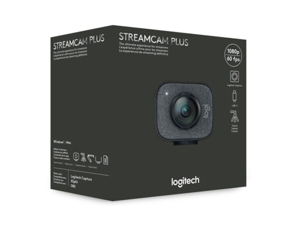 Logitech – StreamCam Plus – Web camera – 1080p Full HD – PRODIMER PERÚ