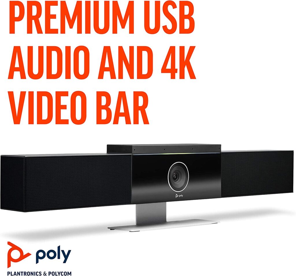 Poly Studio P009 – Sistema de videoconferencia USB 4K (Polycom) – Cámara, micrófono y barra de ...
