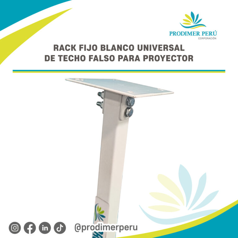 Rack Fijo Blanco Universal De Techo Falso Para Proyector Aluminio Acerado- Marca Prodimer Perú ...