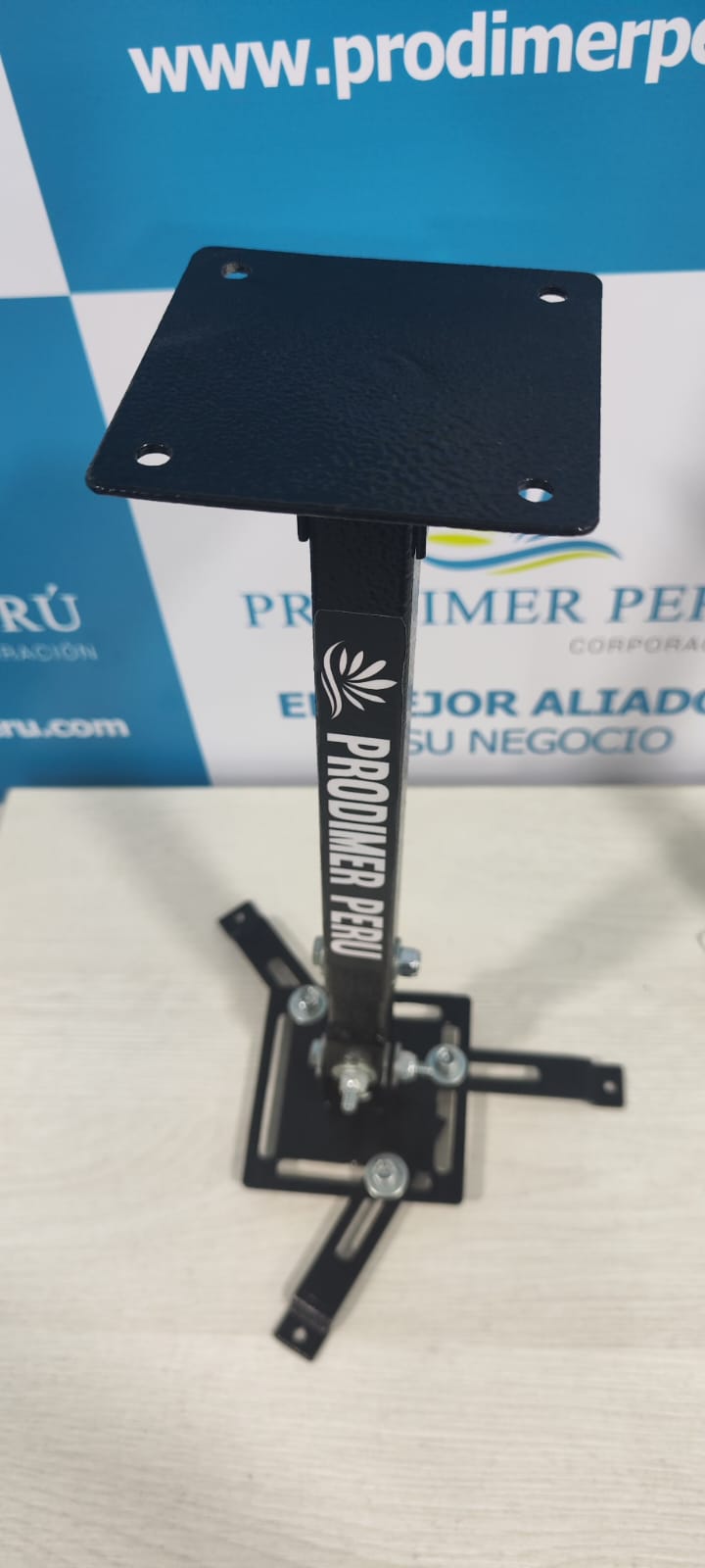 Rack Fijo Negro Universal De Techo Falso Para Proyector – Aluminio Acerado- Marca Prodimer Perú ...