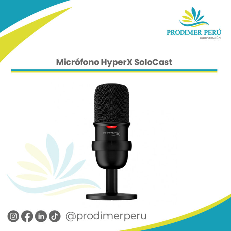 MICROFONO HYPER X SOLOCAST USB BLACK – PRODIMER PERÚ