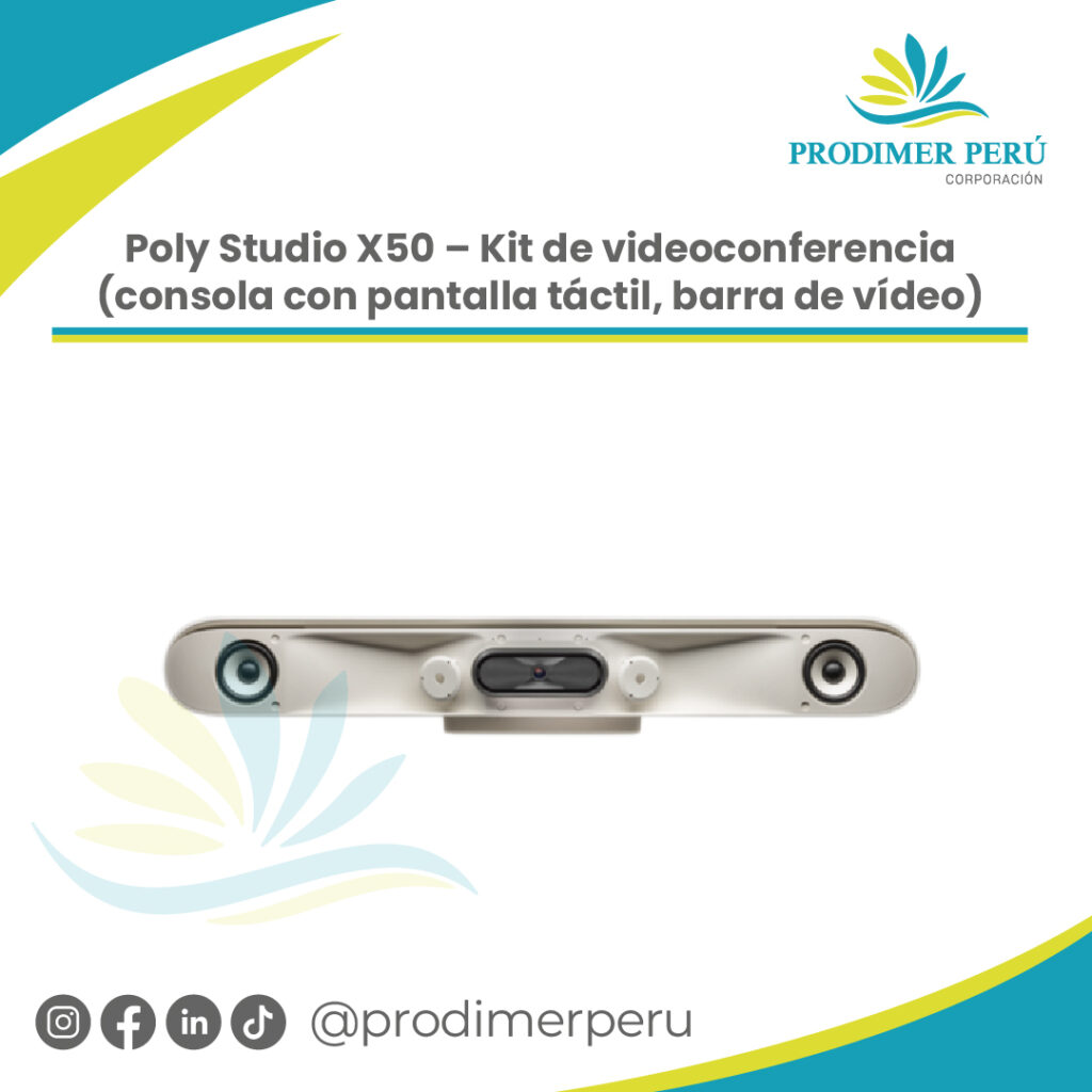 Poly Studio X50 – Kit de videoconferencia (consola con pantalla táctil ...