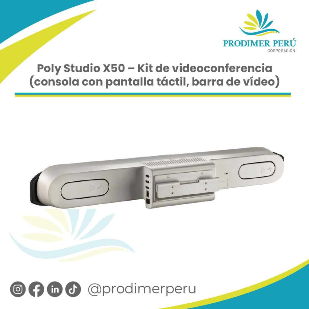 Poly Studio X50 – Kit de videoconferencia (consola con pantalla táctil ...