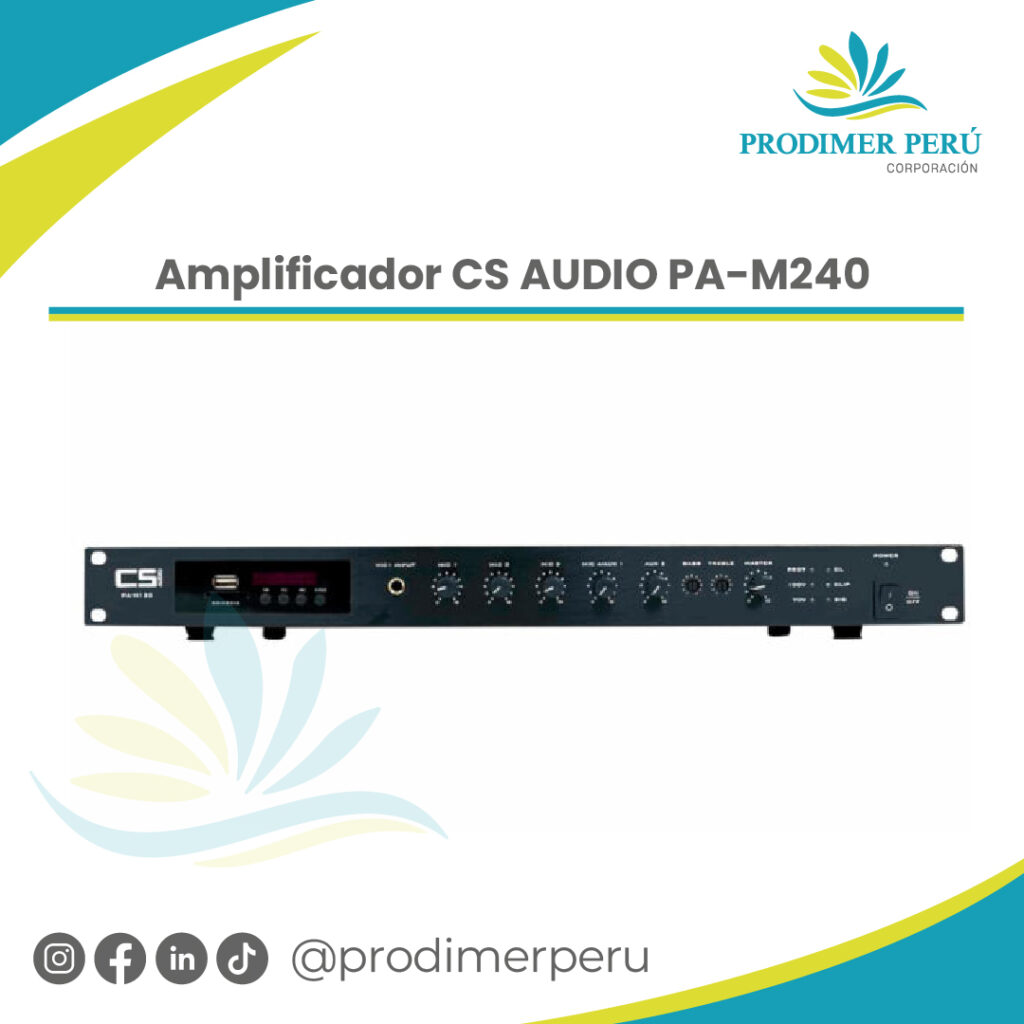 Amplificador CS AUDIO PA-M240 – PRODIMER PERÚ