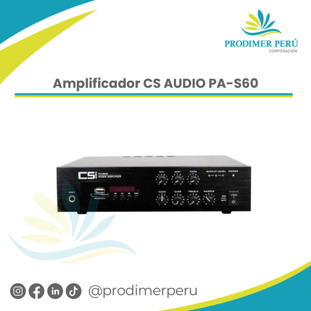 Amplificador CS AUDIO PA-S60 – PRODIMER PERÚ