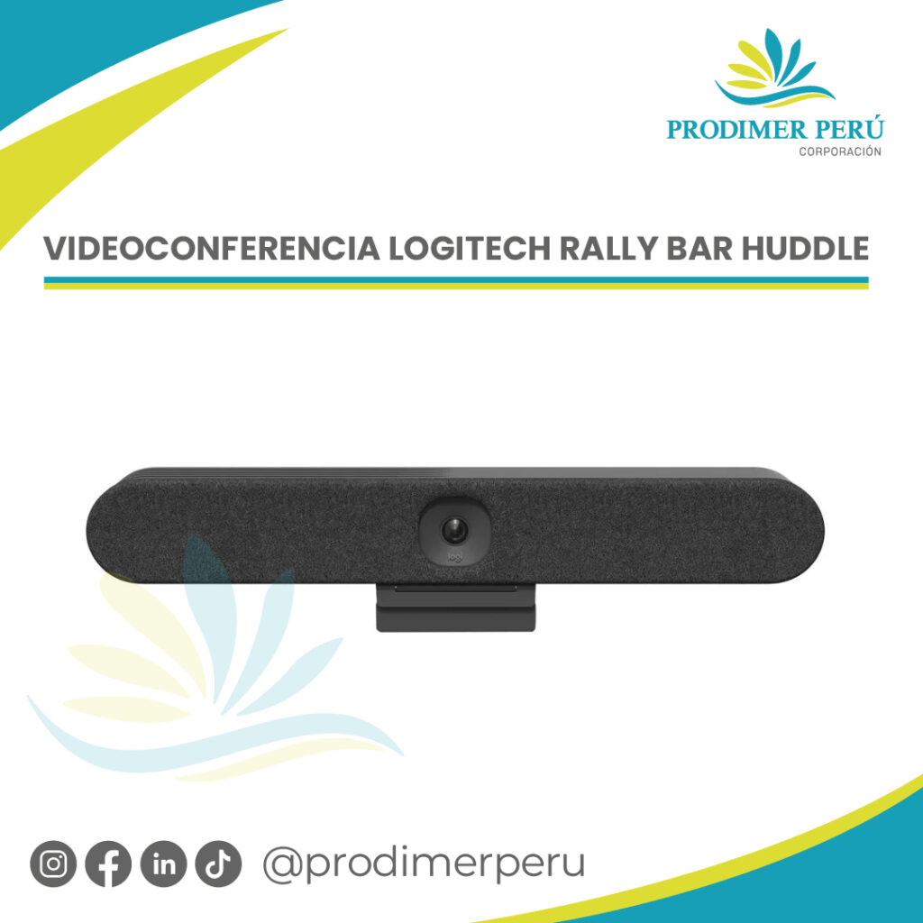 CÁMARA VIDEOCONFERENCIA LOGITECH RALLY BAR HUDDLE, GRAPHITE – PRODIMER PERÚ