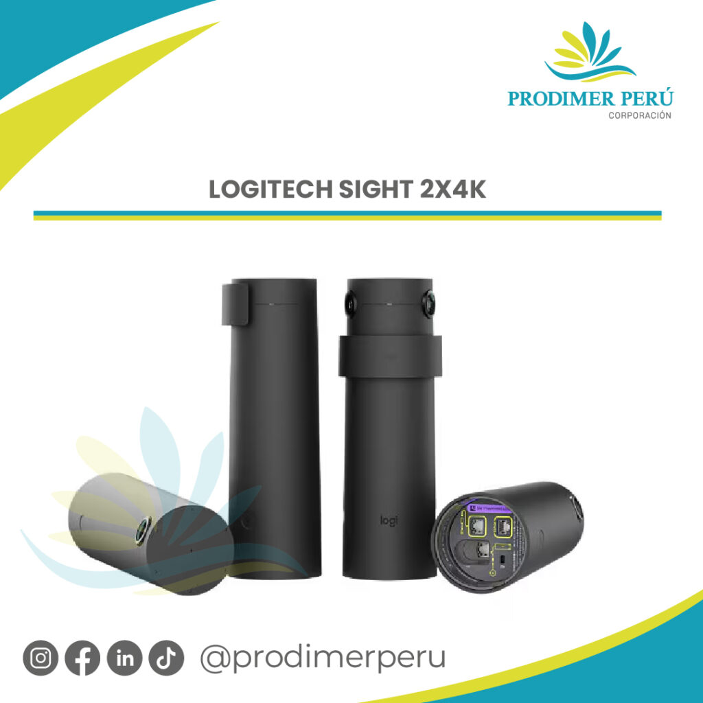 CÁMARA VIDEOCONFERENCIA LOGITECH SIGHT 2X4K 7-MIC GRAPHITE – PRODIMER PERÚ