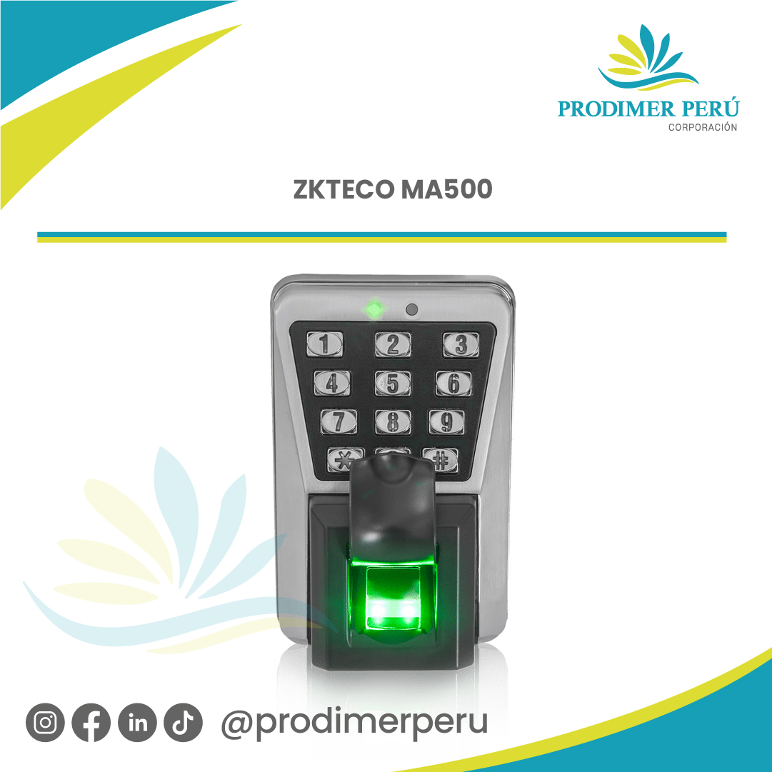 ZKTECO MA500 Control de acceso IP outdoor por huella y tarjeta – PRODIMER PERÚ